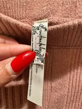 Free People | Pants & Jumpsuits | Free People Ribbed Highwaist Leggings ...